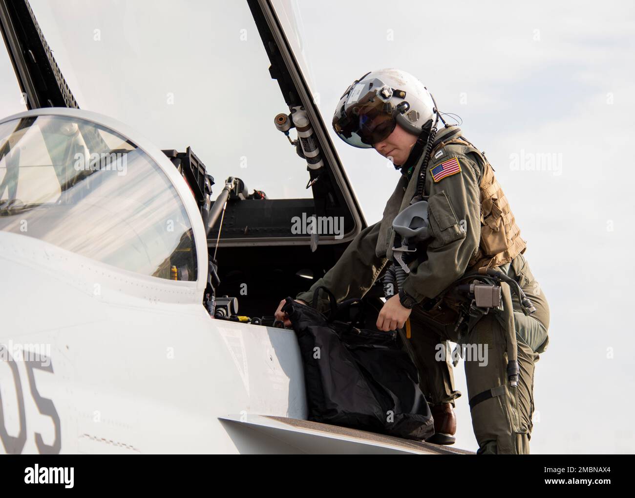 U.S. Navy 1st Lt. Claire Clark, Strike Fighter Squadron 25 F-18E Super ...