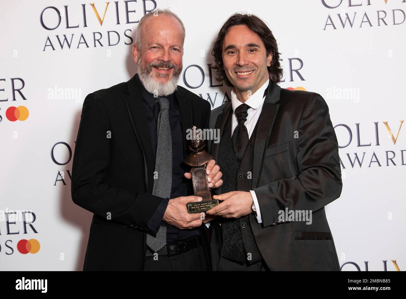 Claus Guth and Henrik Nanasi, accepting the Best New Opera Production ...