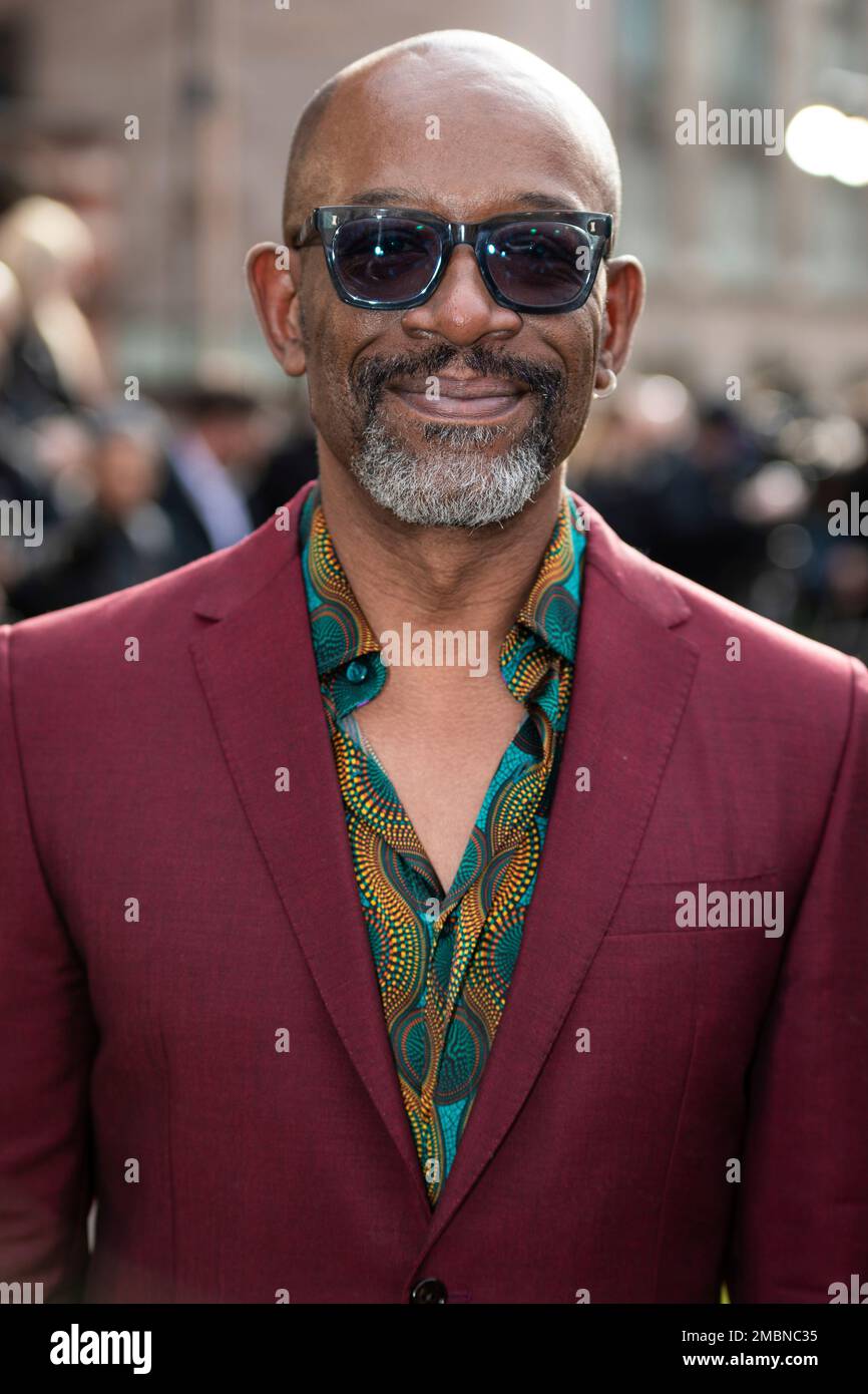 Lennie Michael James poses for photographers upon arrival at the ...
