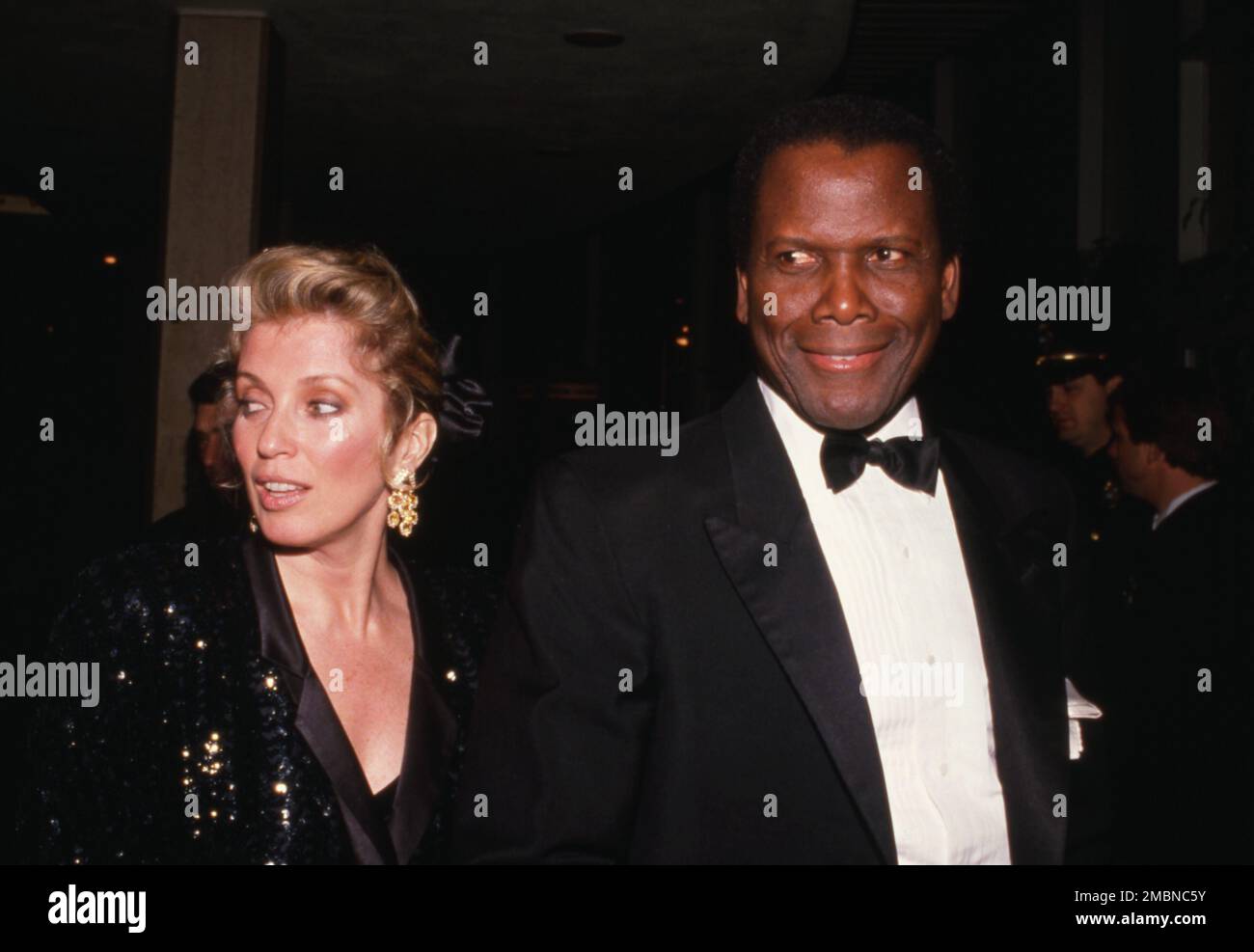 Sidney Poitier and Joanna Shimkus at the American Film Institute Honors ...