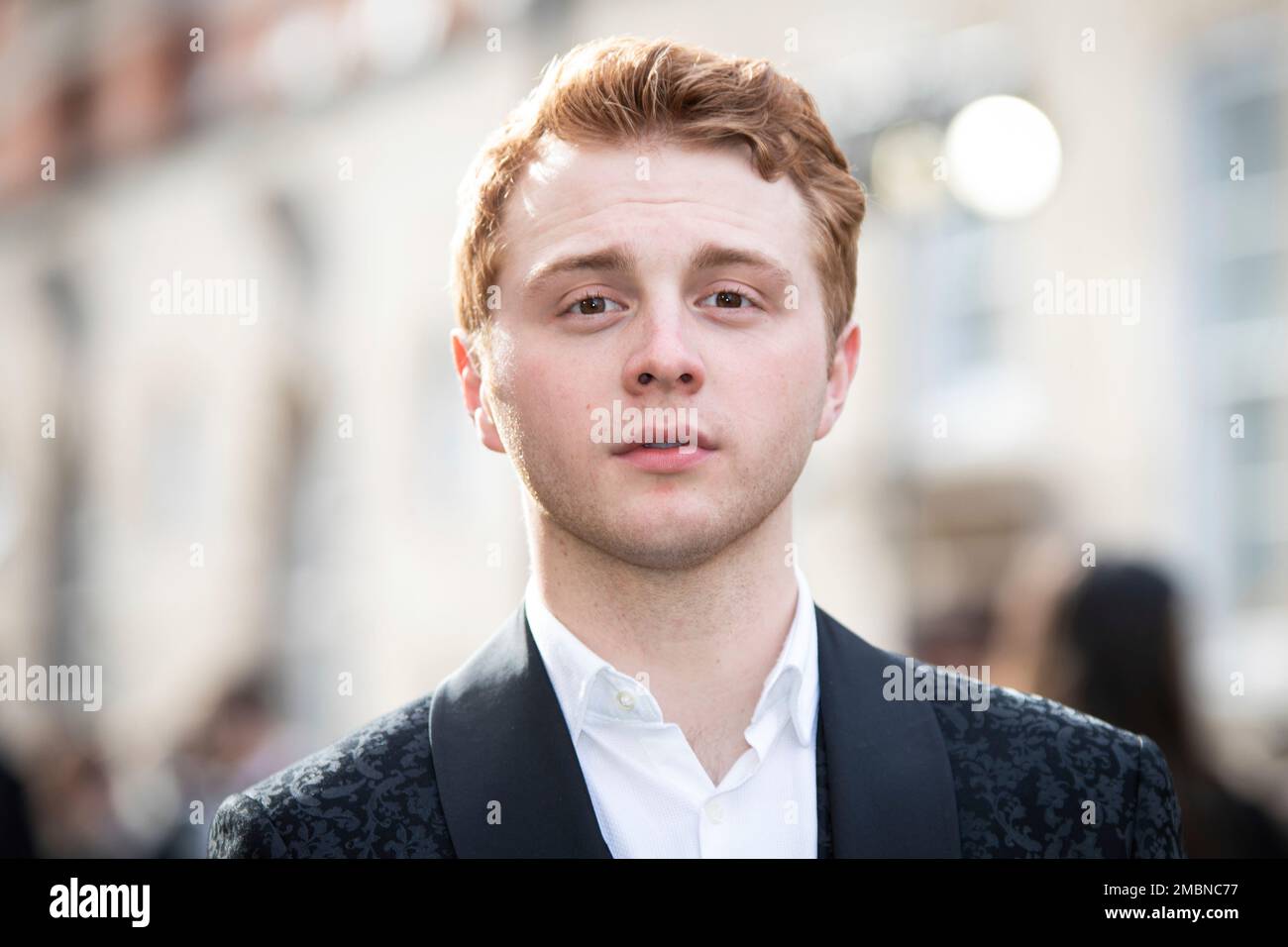 Sam Tutty poses for photographers upon arrival at the Olivier Awards in ...