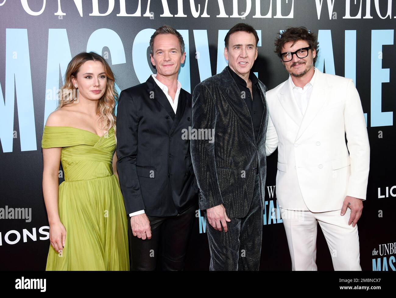 Lily Sheen, left, Neil Patrick Harris, Nicolas Cage and Pedro Pascal ...