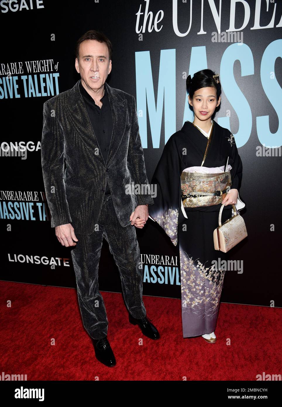 Actor Nicolas Cage, left, and wife Riko Shibata attend the special ...