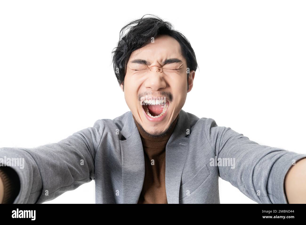 Take the young man Stock Photo - Alamy