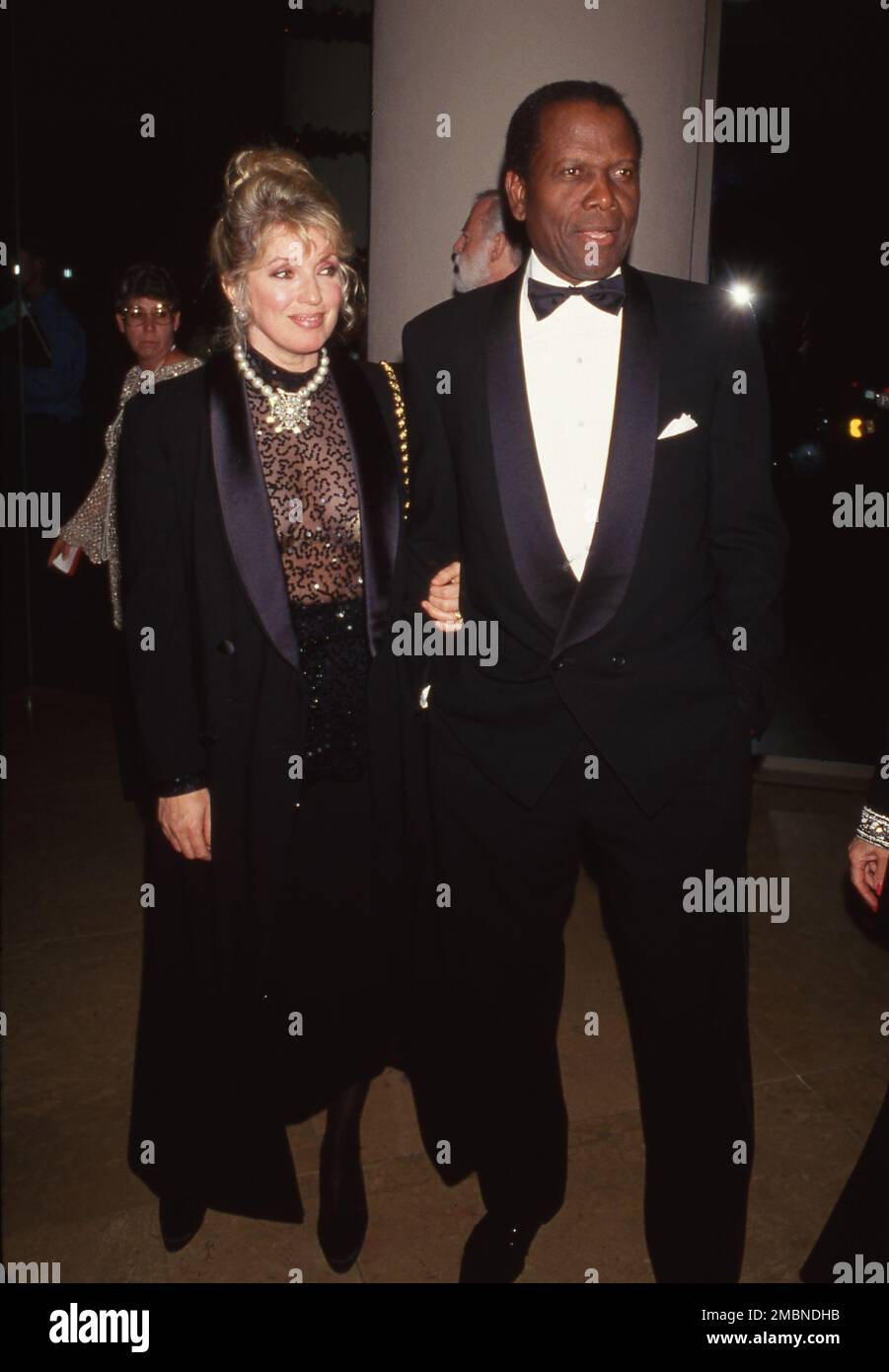 Sidney Poitier and Joanna Shimkus at the Third Annual Fire and Ice ...