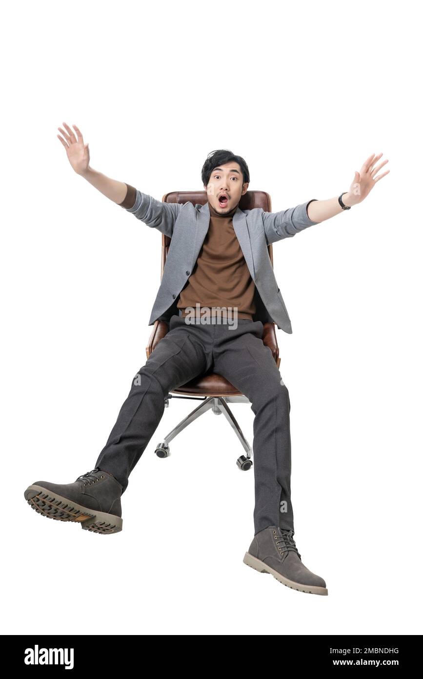 Young surprised business man Cut Out Stock Images & Pictures - Alamy