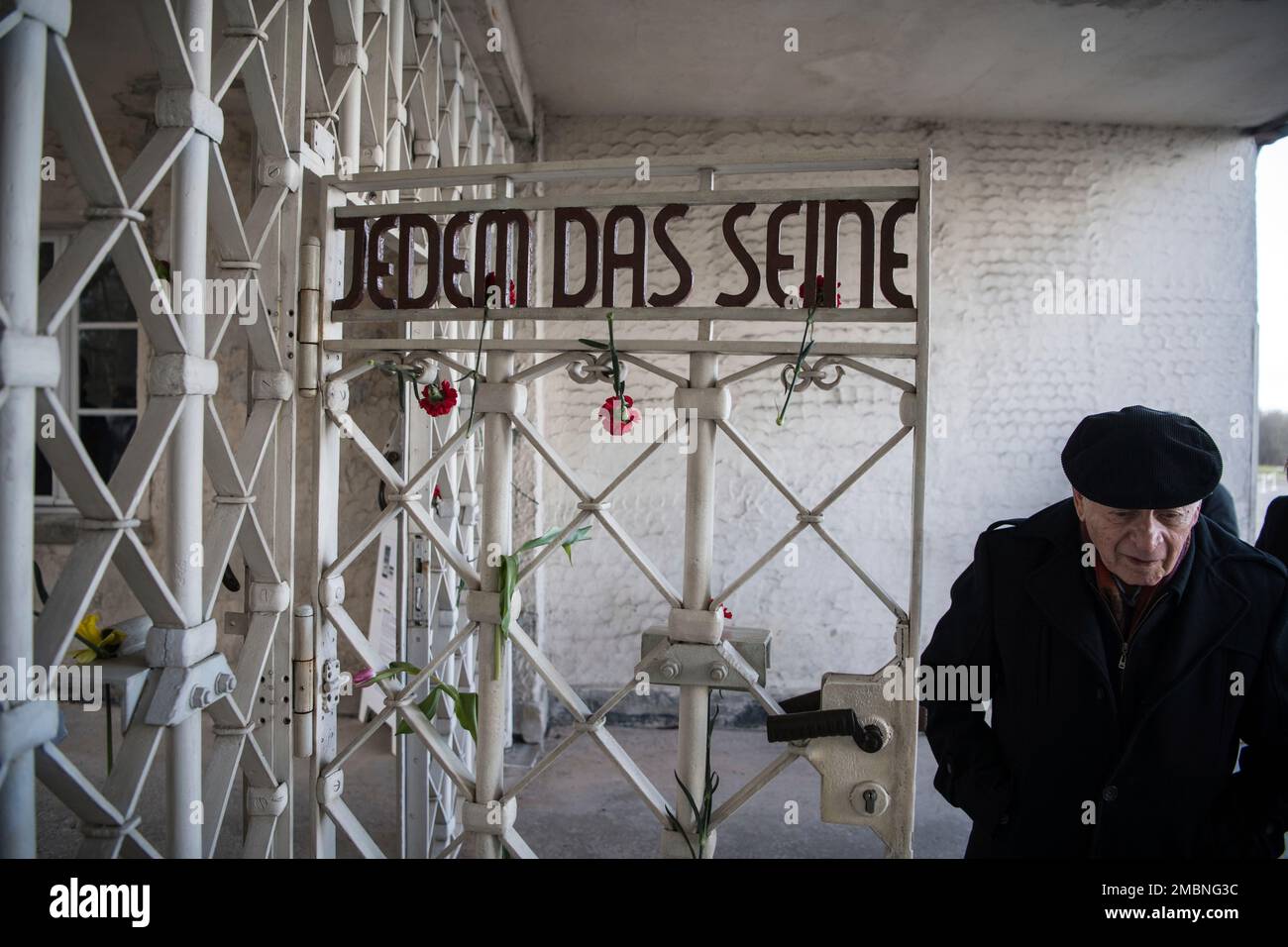 Nazi concentration camp survivor Moshe Kessler, whose life story was filmed in the movie The Boy ...