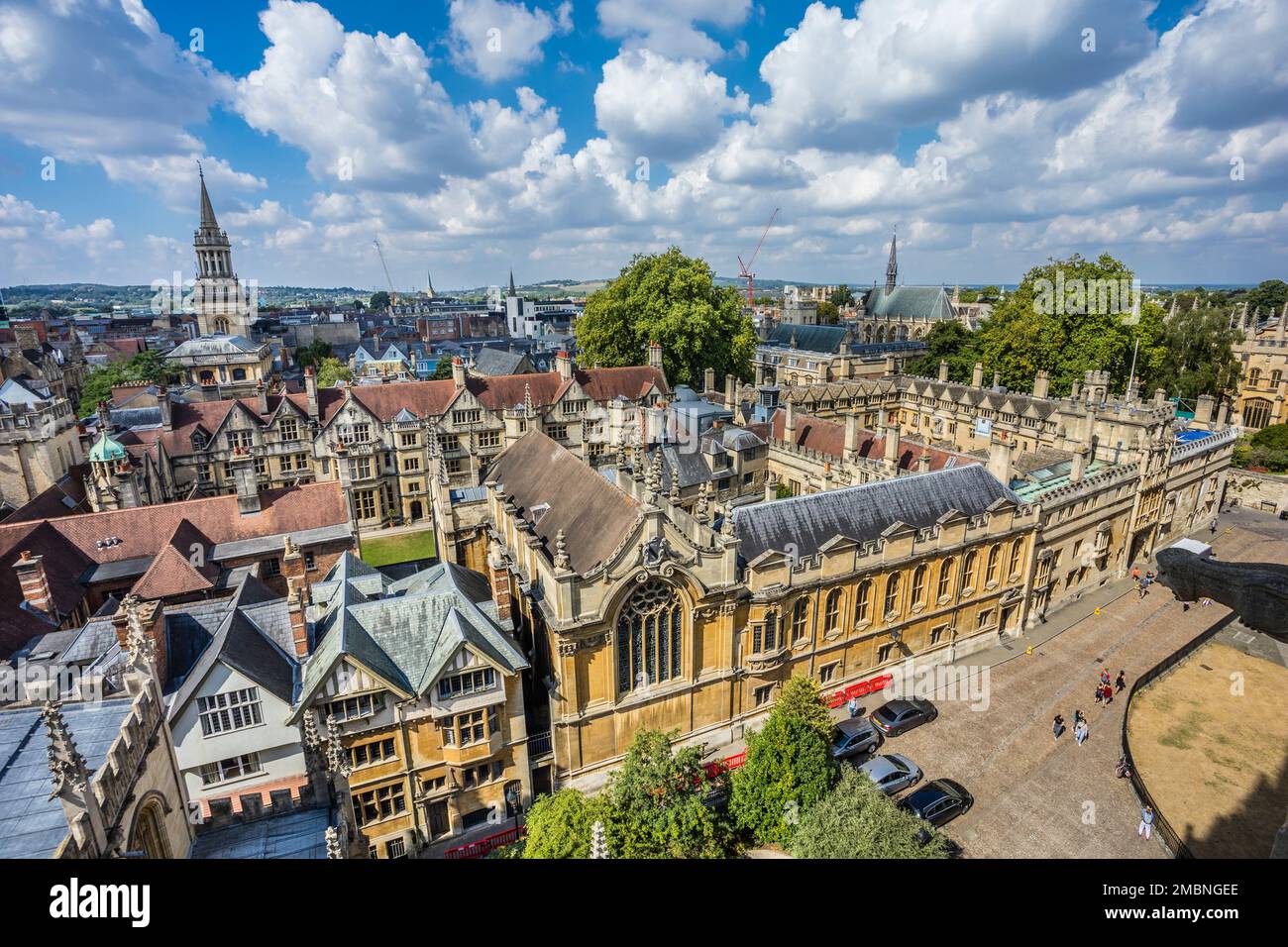 view of Brasenose College, University of Oxford, with Brasenose Chapel ...