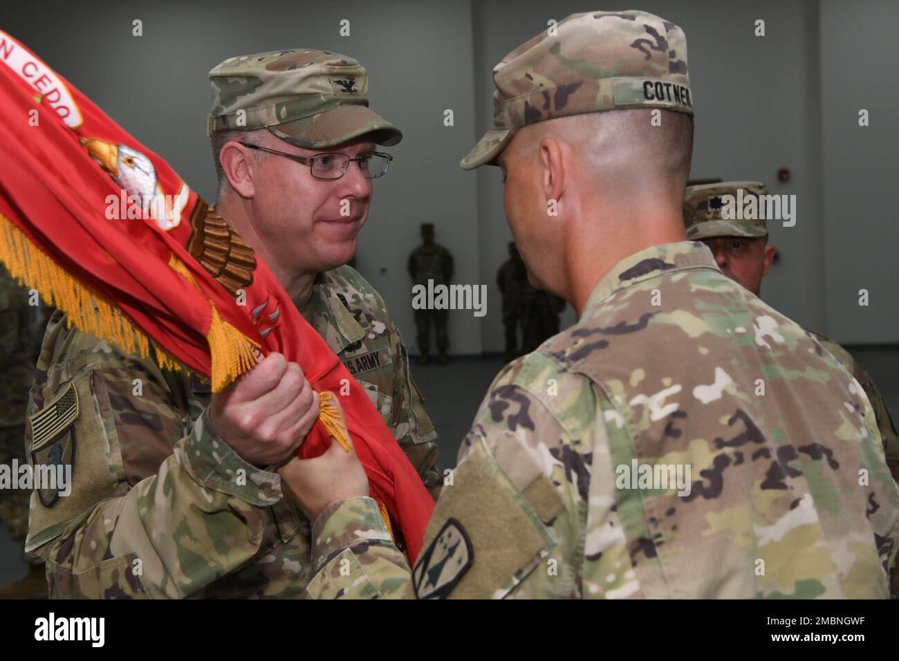 Col. Marc Pelini, the commander of the 108th Air Defense Artillery ...