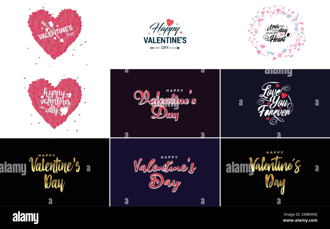 Valentines day logos hi-res stock photography and images - Alamy