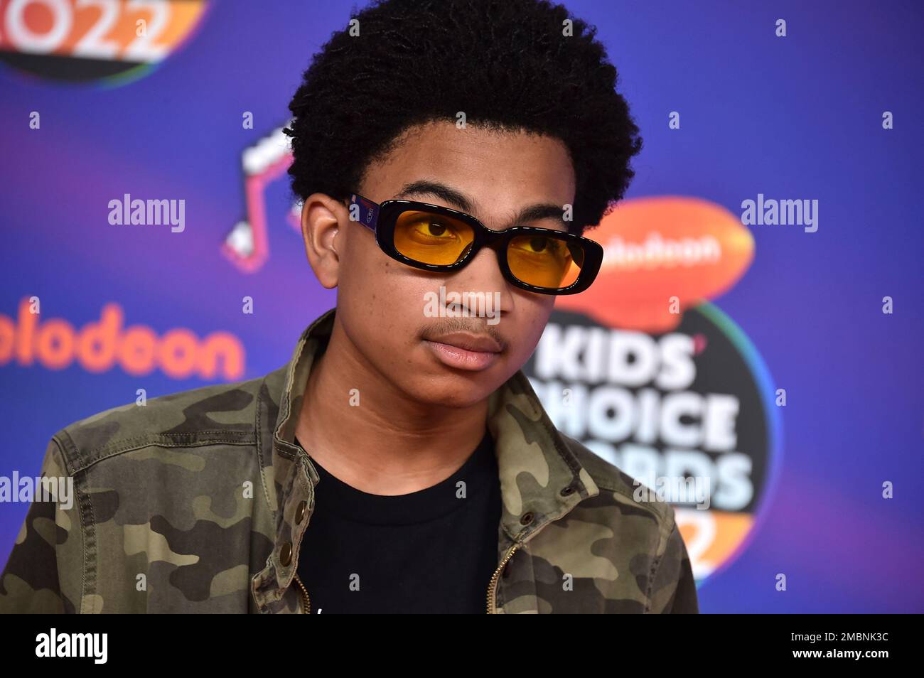 Andre Robinson arrives at the Kids Choice Awards on Saturday, April 9 ...