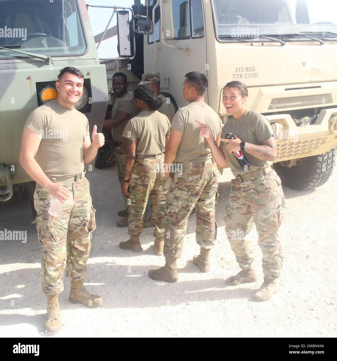 U.S. Soldiers with the 252nd Quartermaster Company train on the safe ...