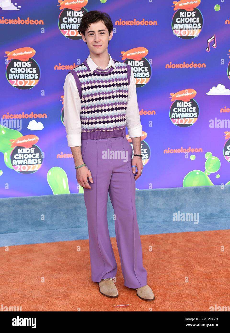 Anton Starkman arrives at the Kids Choice Awards on Saturday, April 9 ...
