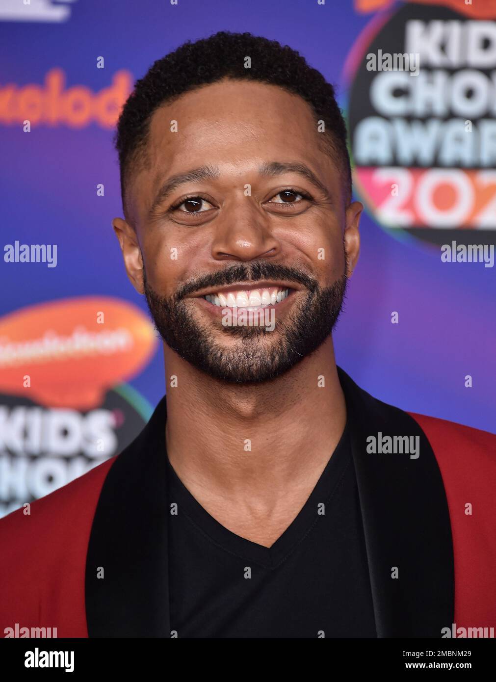 Thomas Hobson arrives at the Kids Choice Awards on Saturday, April 9 ...