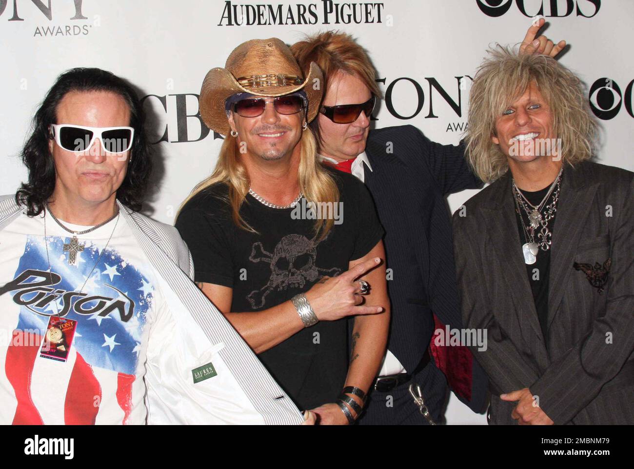 Bobby Dall, Bret Michaels, Rikki Rockett and C.C. DeVille of Poison ...