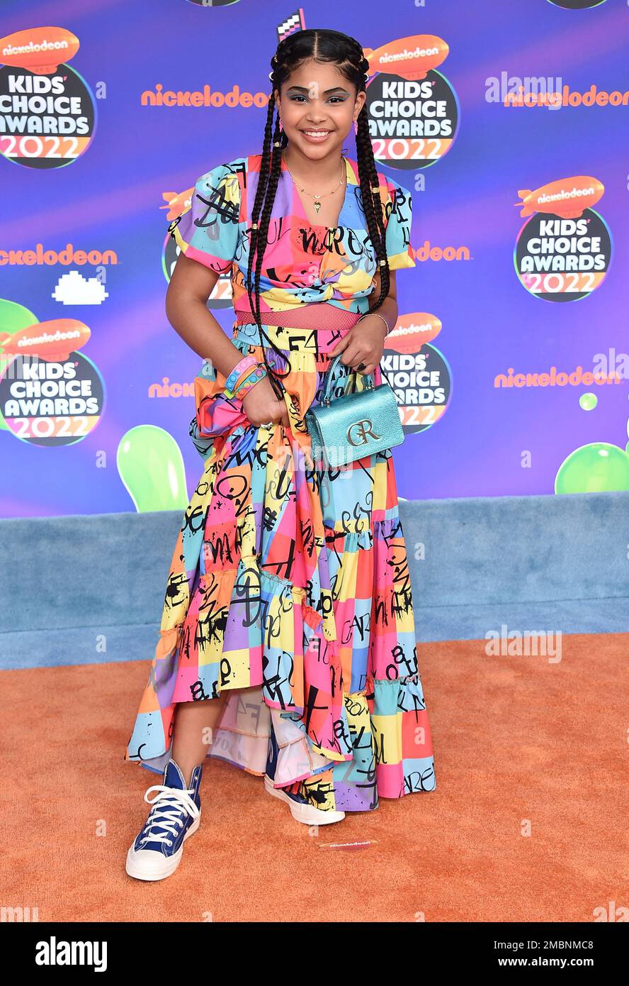 Jaidyn Triplett arrives at the Kids Choice Awards on Saturday, April 9 ...