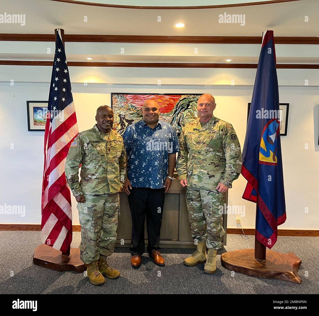 Col. Samuel Hunter and Command Sgt. Maj. Ira Ford, 658th Regional ...