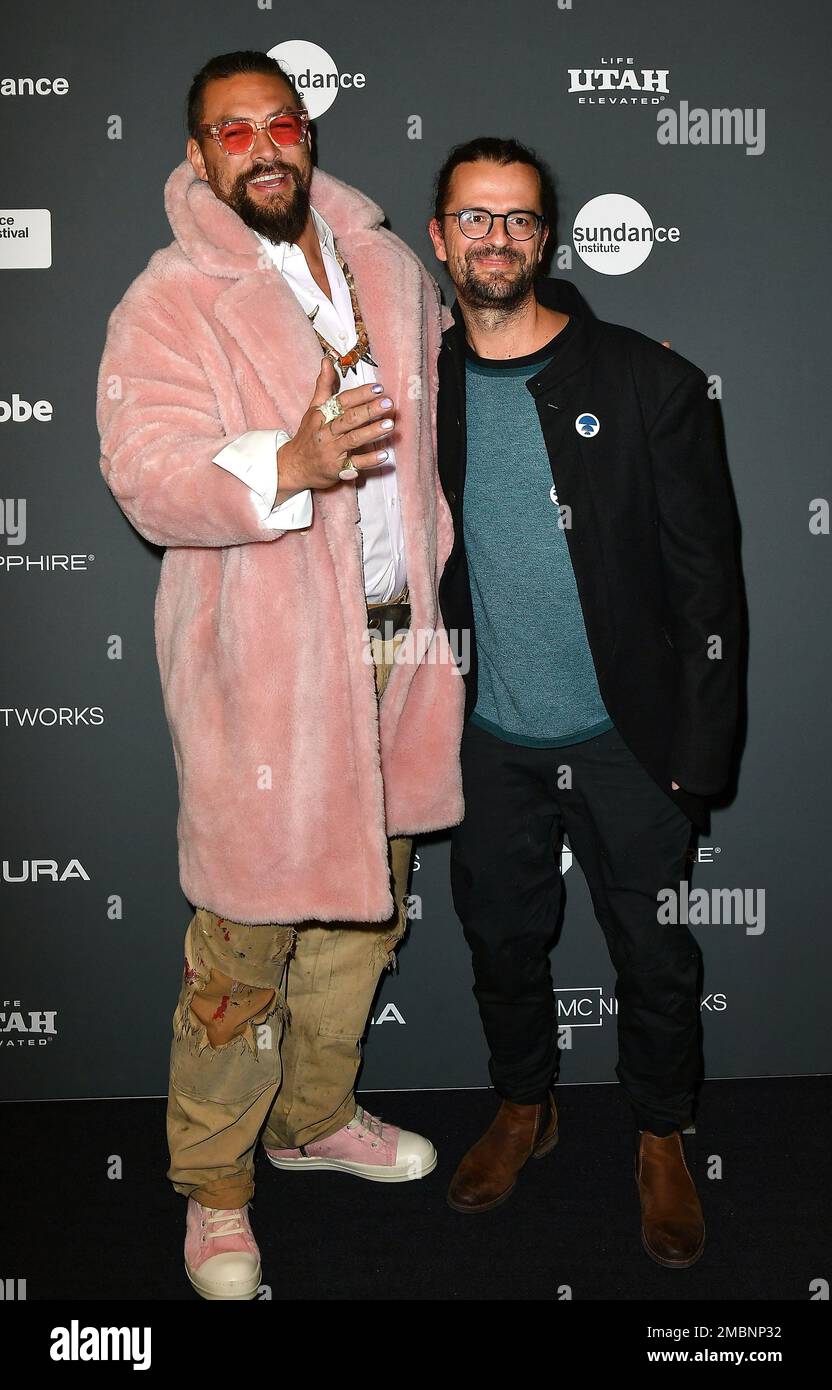Park City, USA. 20th Jan, 2023. Jason Momoa and Matthieu Rytz attend ...
