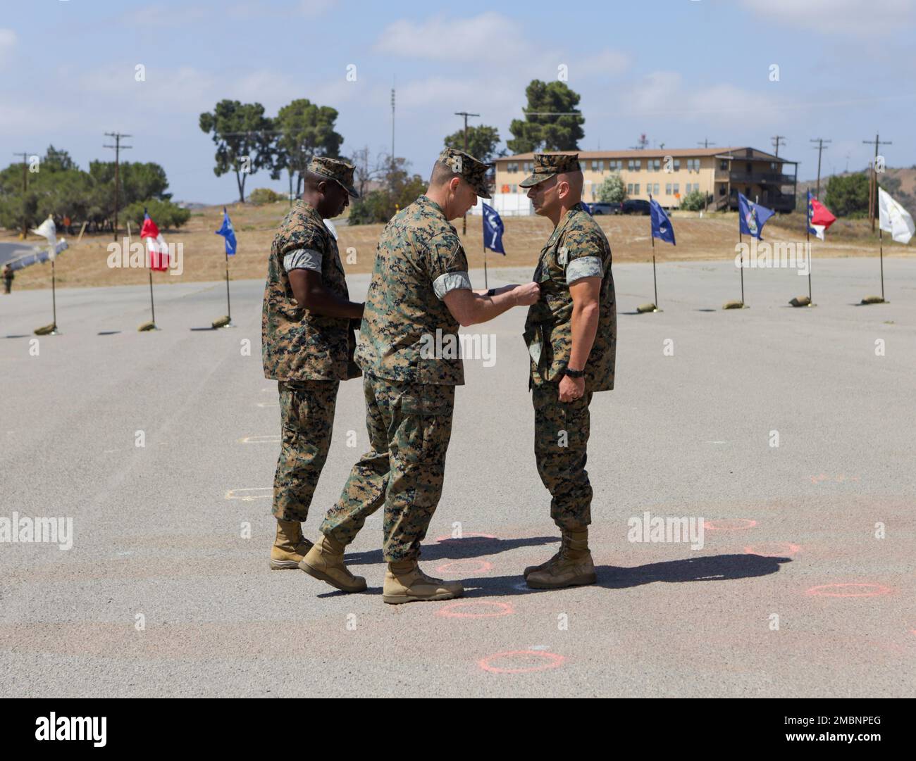 U.S. Marine Corps Lt. Col. Benjamin Heredia, the off-going commanding ...