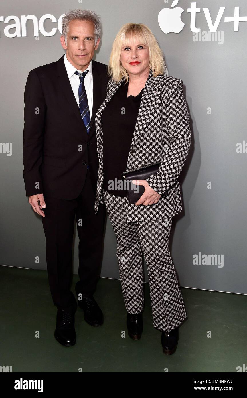 Ben Stiller, left, and Patricia Arquette arrive at the global premiere ...