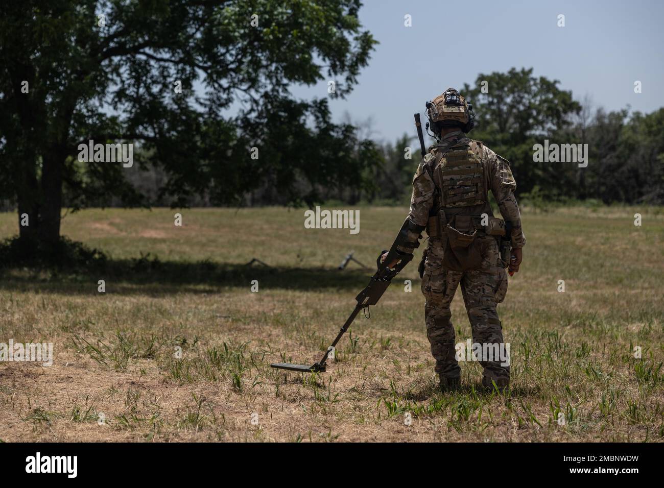 An explosive ordnance disposal technician with Marine Forces Special ...