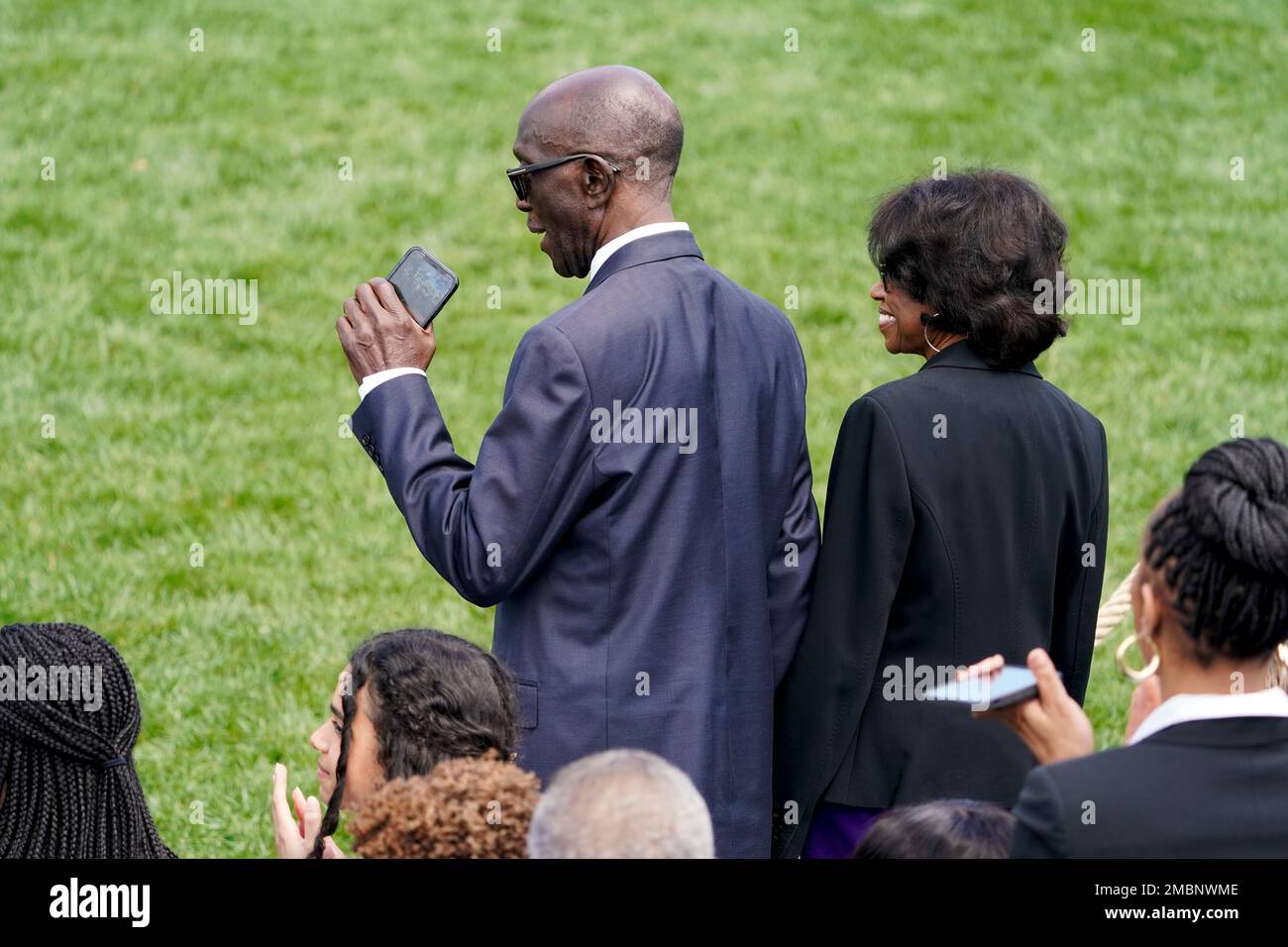 Judge Ketanji Brown Jackson's mother Ellery Brown, right, and father ...