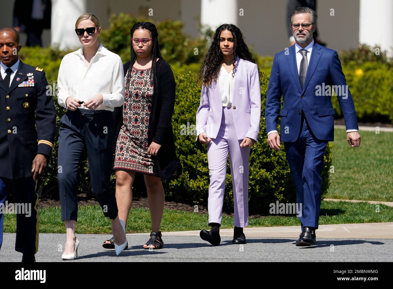 Judge Ketanji Brown Jackson's husband Dr. Patrick Jackson, right, and ...