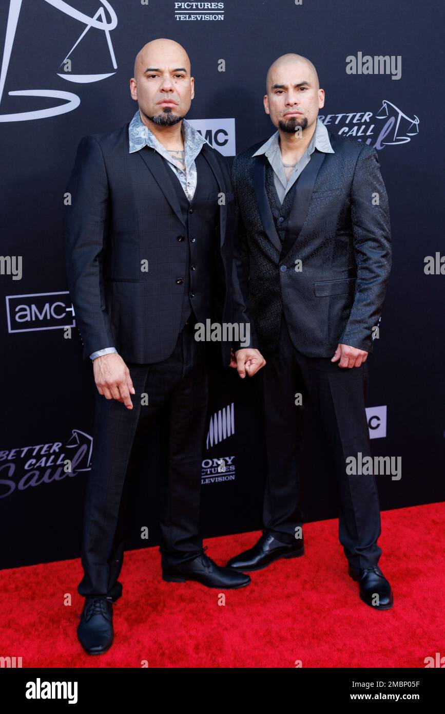 Luis Moncada, left and Daniel Moncada arrive at the premiere of the ...