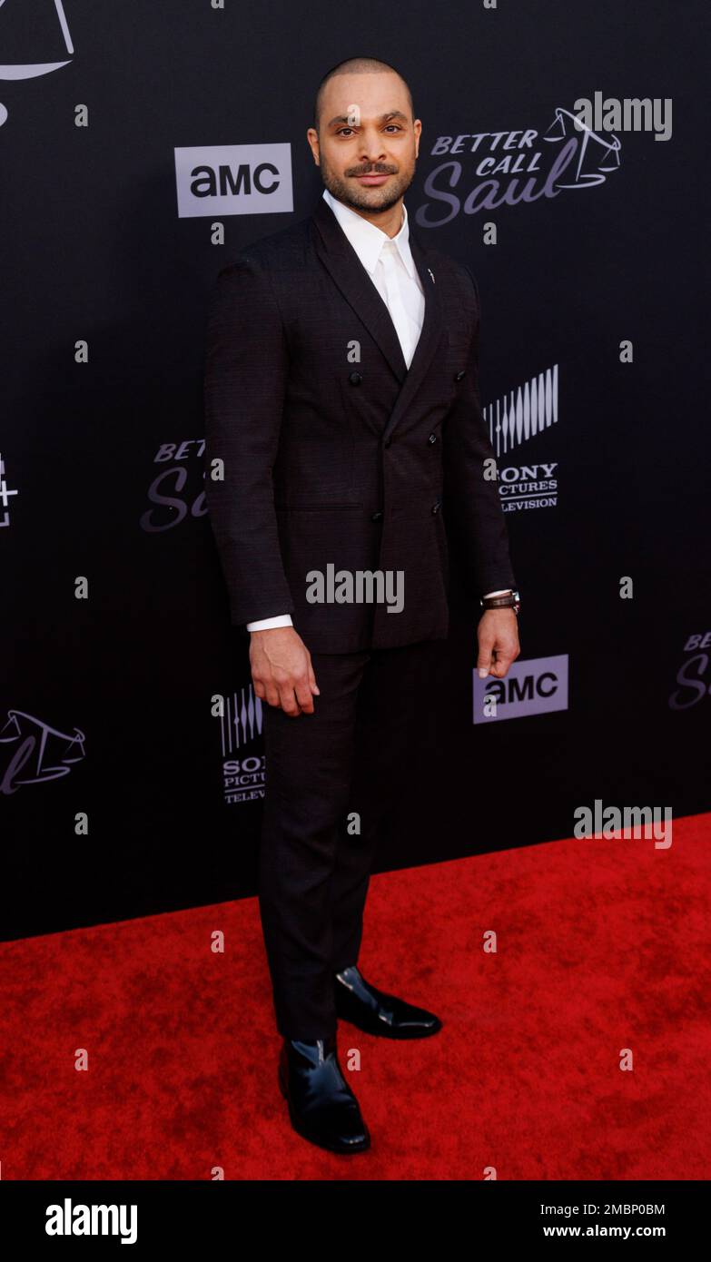 Michael Mando arrives at the premiere of the final season of "Better ...