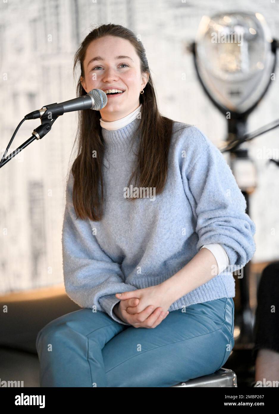 Norwegian singer-songwriter Sigrid performs at the Empire State ...