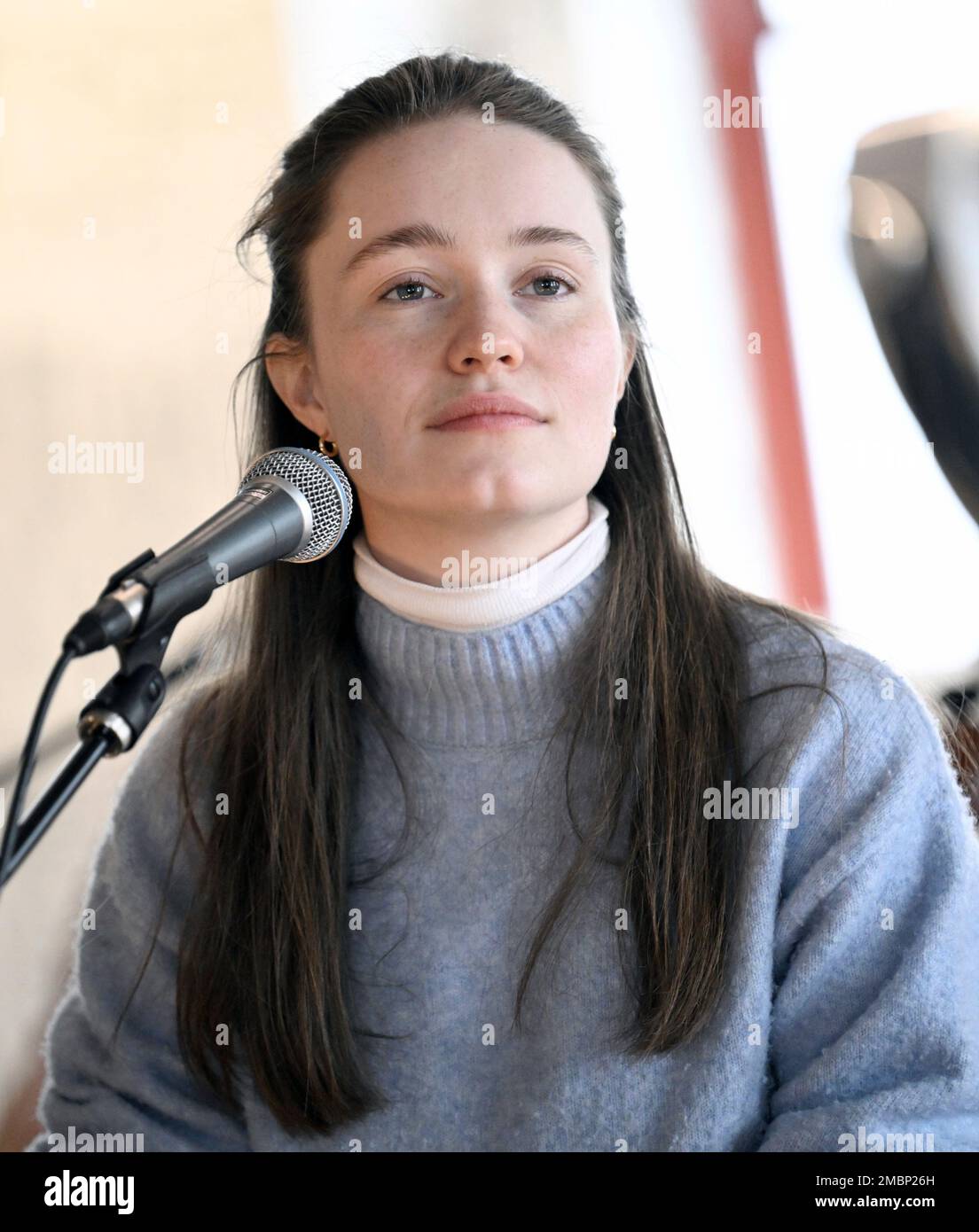 Norwegian singer-songwriter Sigrid performs at the Empire State ...