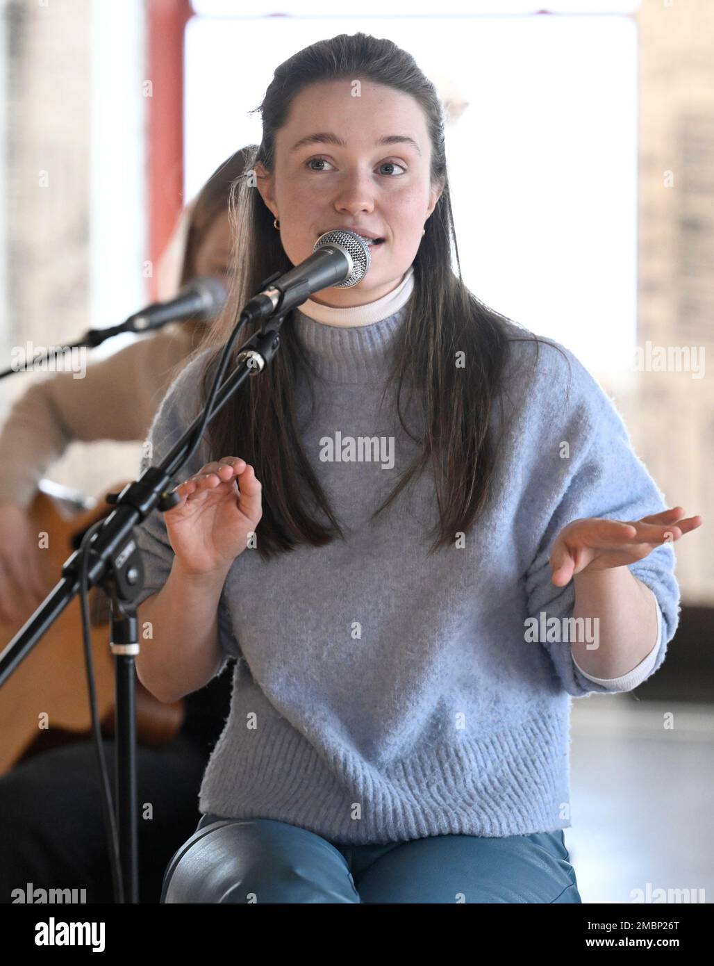 Norwegian singer-songwriter Sigrid performs at the Empire State ...