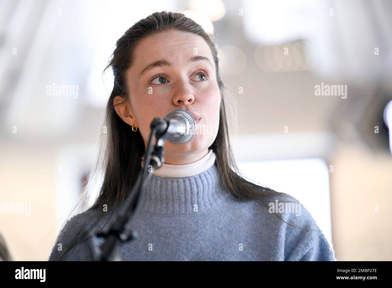 Norwegian singer-songwriter Sigrid performs at the Empire State ...