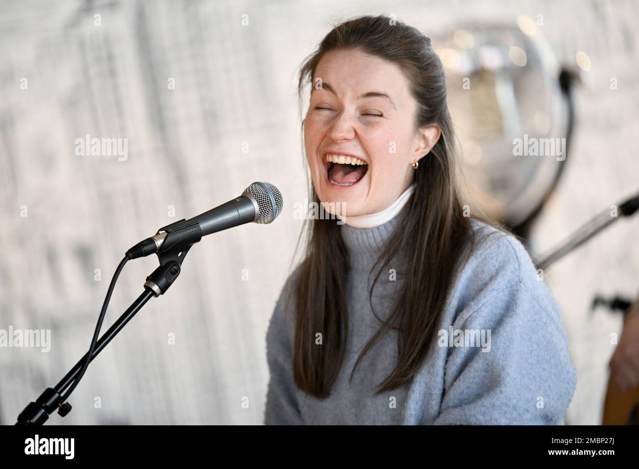 Norwegian singer-songwriter Sigrid performs at the Empire State ...