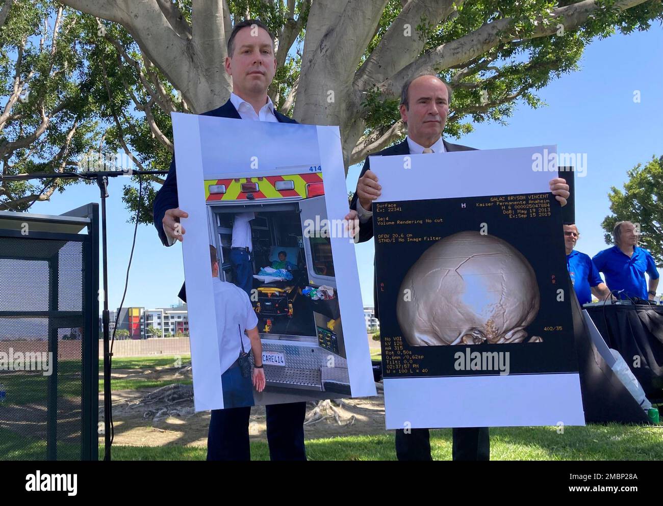 Attorney Keith Bruno, left, and Kyle Scott, representing the Galaz ...