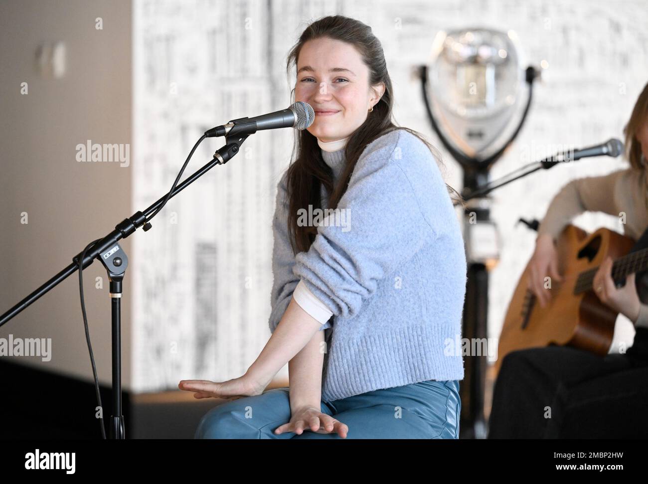 Norwegian singer-songwriter Sigrid performs at the Empire State ...