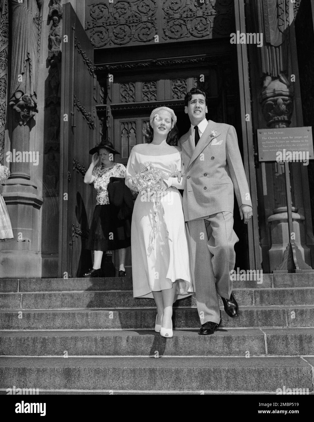 William Riva, scenic artist, and his bride, the former Maria Elizabeth ...