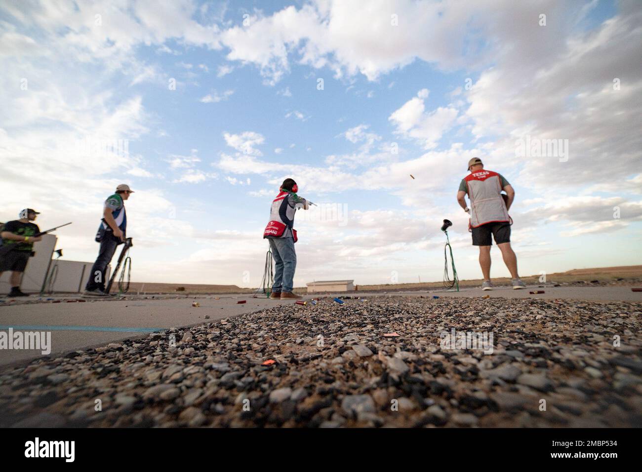 Shooters toe the firing line at the Fort Bliss Rod and Gun Club in El ...