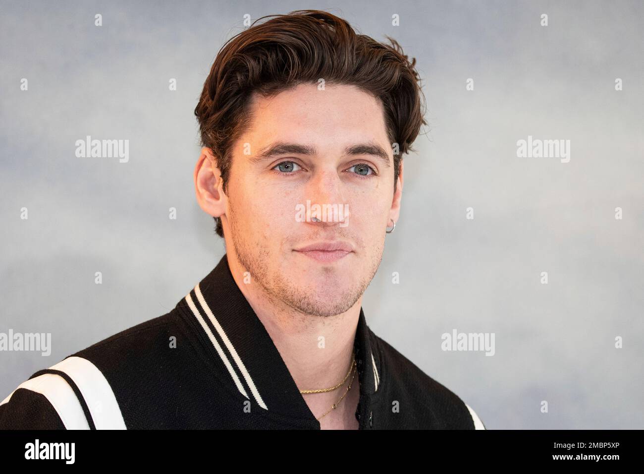 Isaac Carew poses for photographers upon arrival at the premiere of the ...