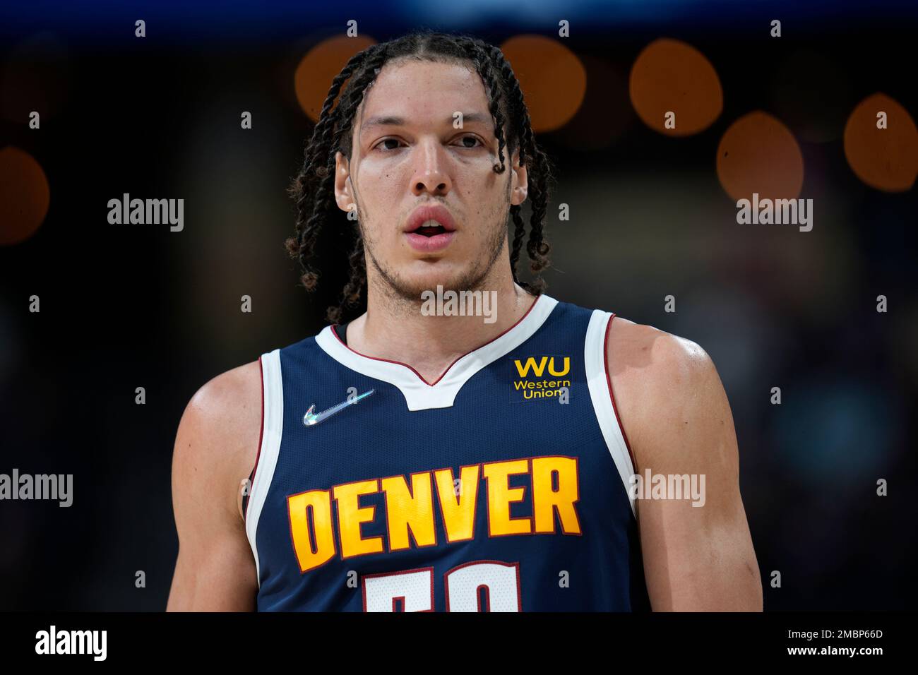Denver Nuggets forward Aaron Gordon (50) in the first half of an NBA ...