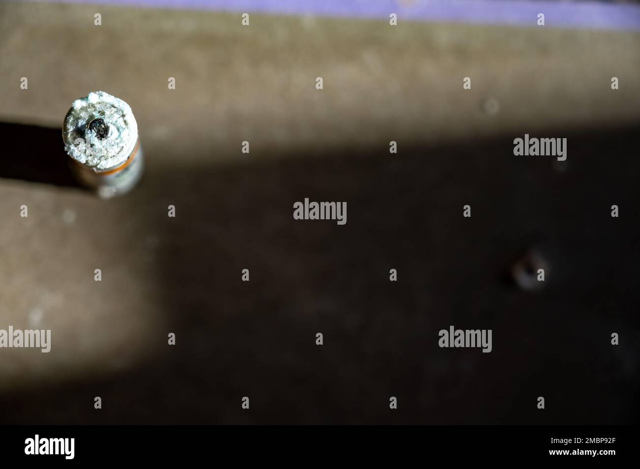 Corroded AAA alkaline batteries Stock Photo - Alamy