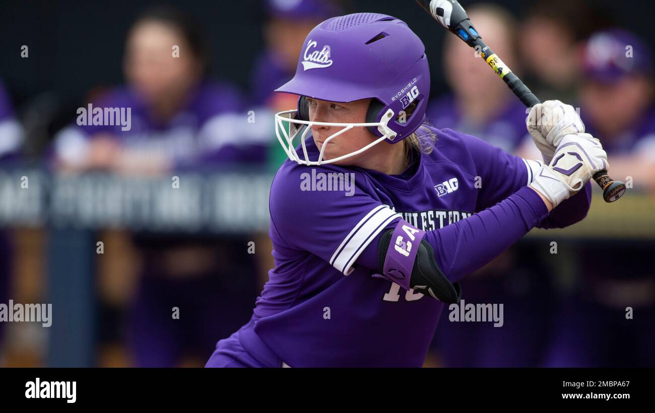 Northwestern's Hannah Cady during an NCAA softball game against Notre ...