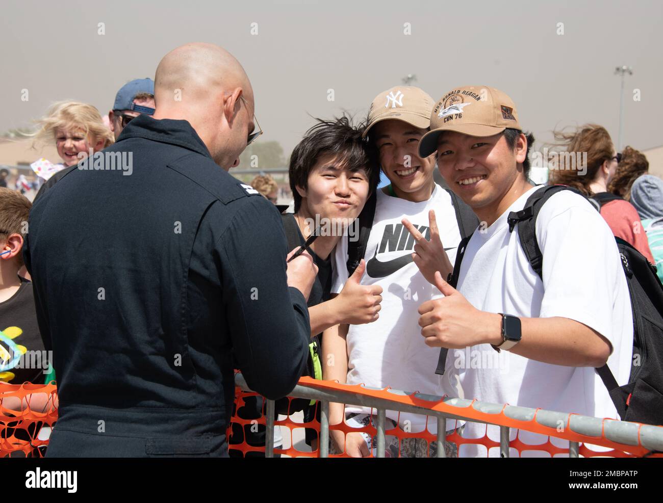 Attendees at the Northern Thunder Air and Space Expo on Grand Forks Air ...