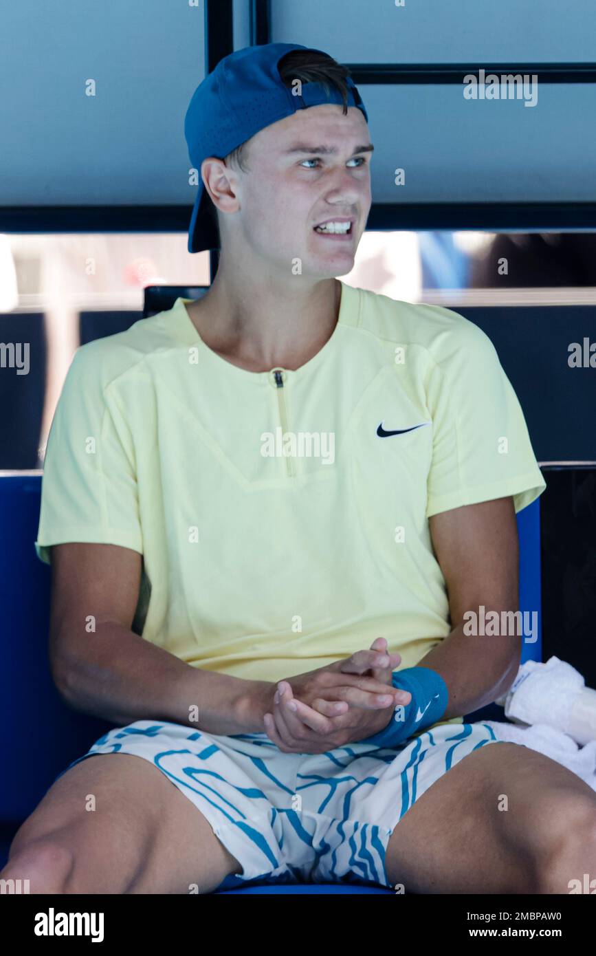 Melbourne, Australia. 21st Jan, 2023. Tennis: Grand Slam - Australian Open, men, singles, 3rd ...