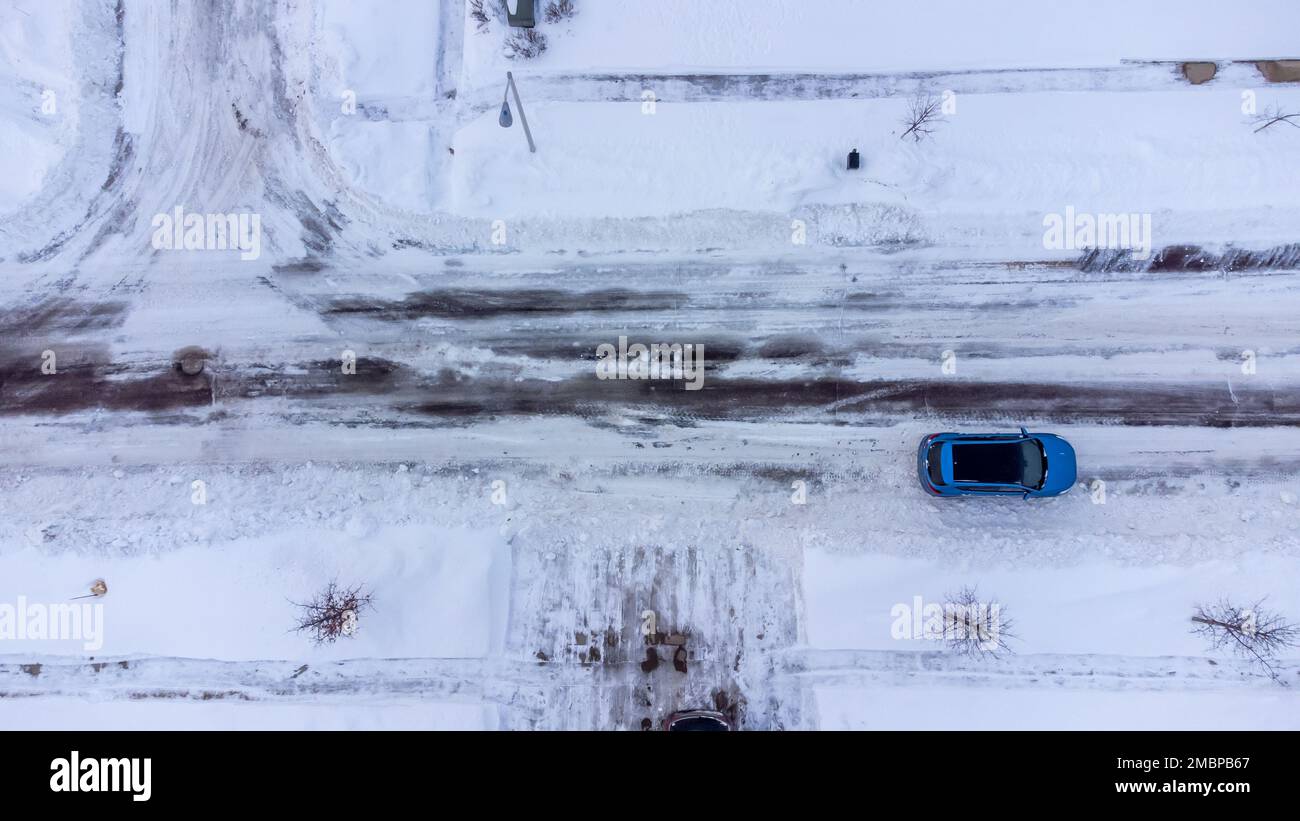 Driveway elevated view hi-res stock photography and images - Alamy