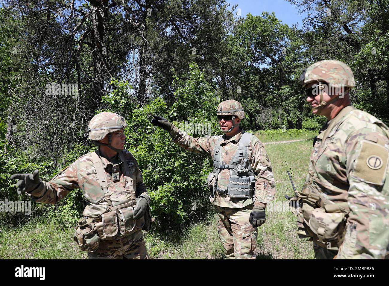 Cmd. Sgt. Maj. Steven Slee, left, Command Sergeant Major, 85th U.S ...