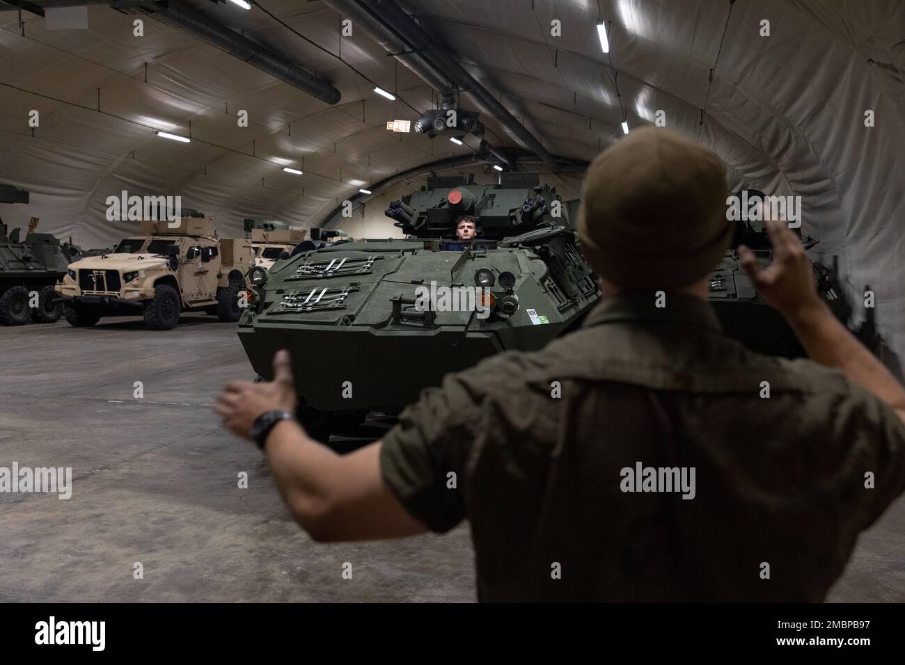 U.S. Marine Corps Cpl. Eric Staggs, a LAV mechanic with 4th Light ...