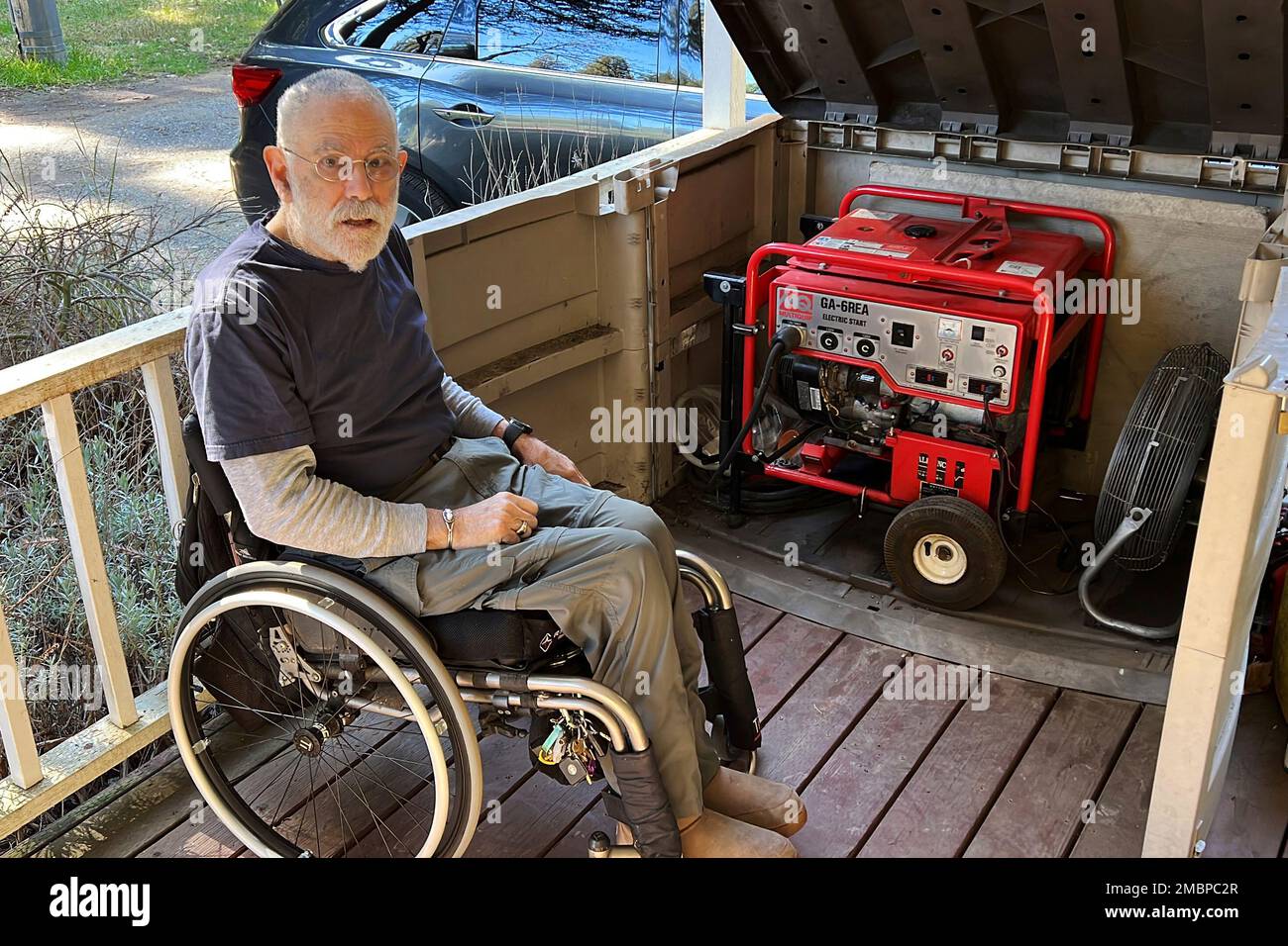 Richard Skaff, a paraplegic who is an advocate for the disabled, talks ...