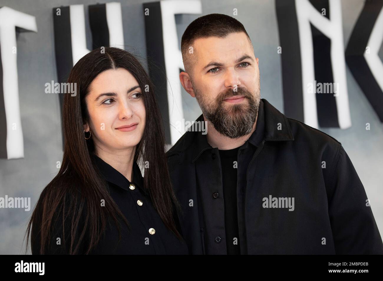 Robert Eggers, right, and Alexandra Shaker pose for photographers upon ...