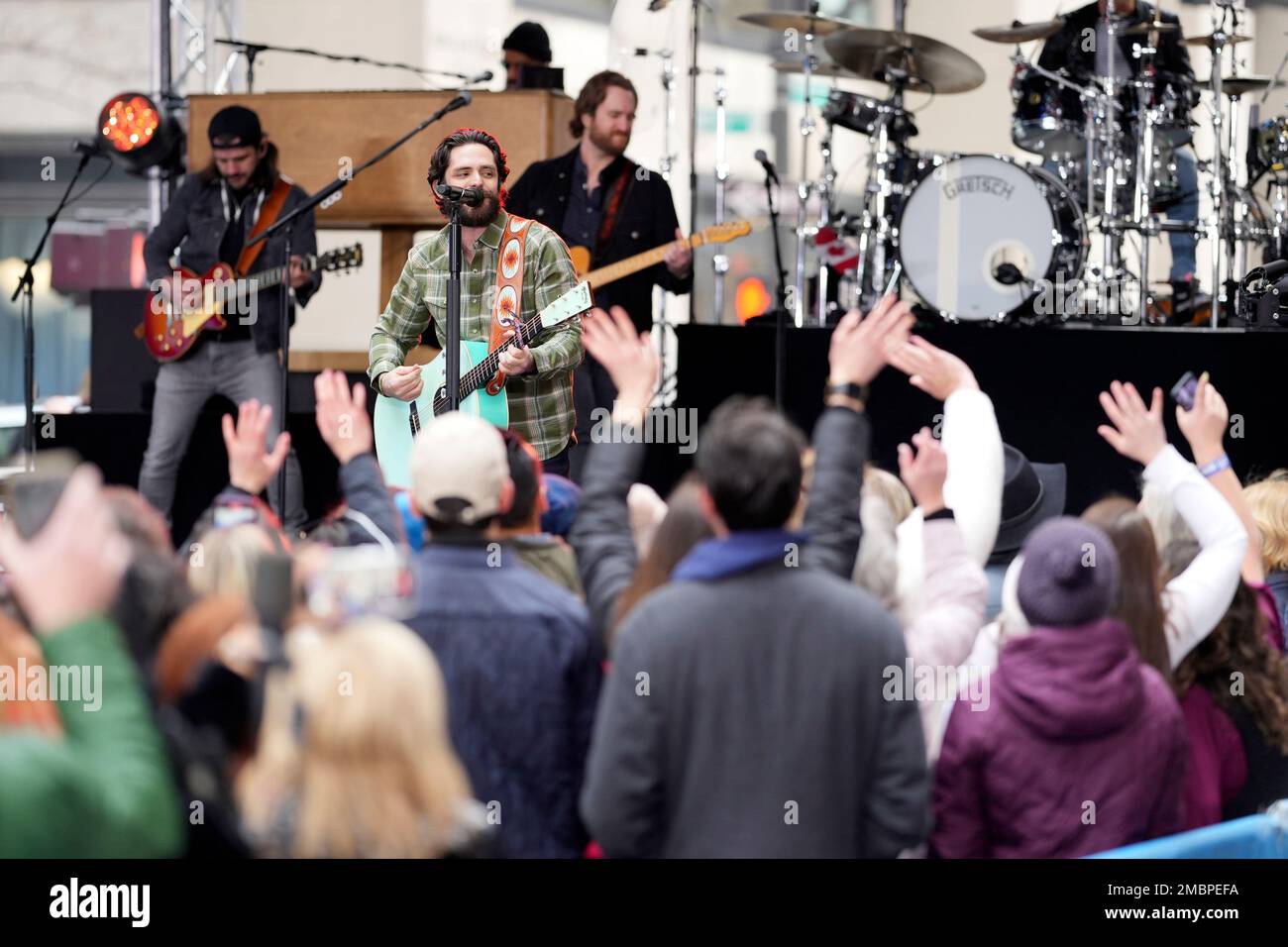 Thomas Rhett performs on NBC's "Today" show at Rockefeller Plaza on ...